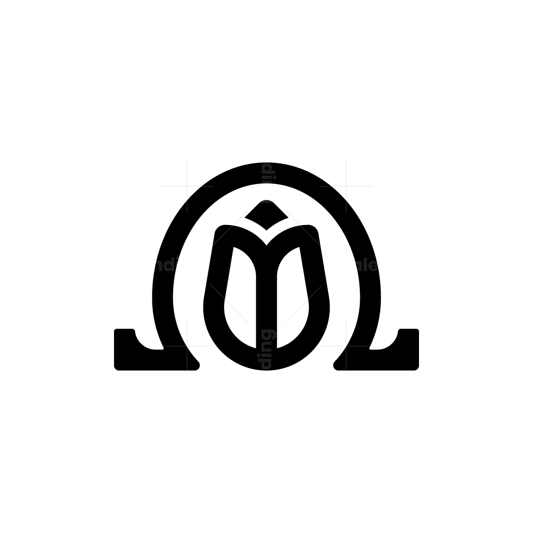 Omega Tulip Flower Modern Logo | Scalebranding