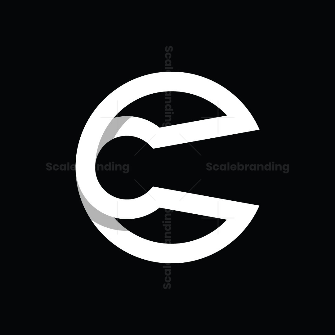 One Line Letter C Keyhole Logo | Scalebranding