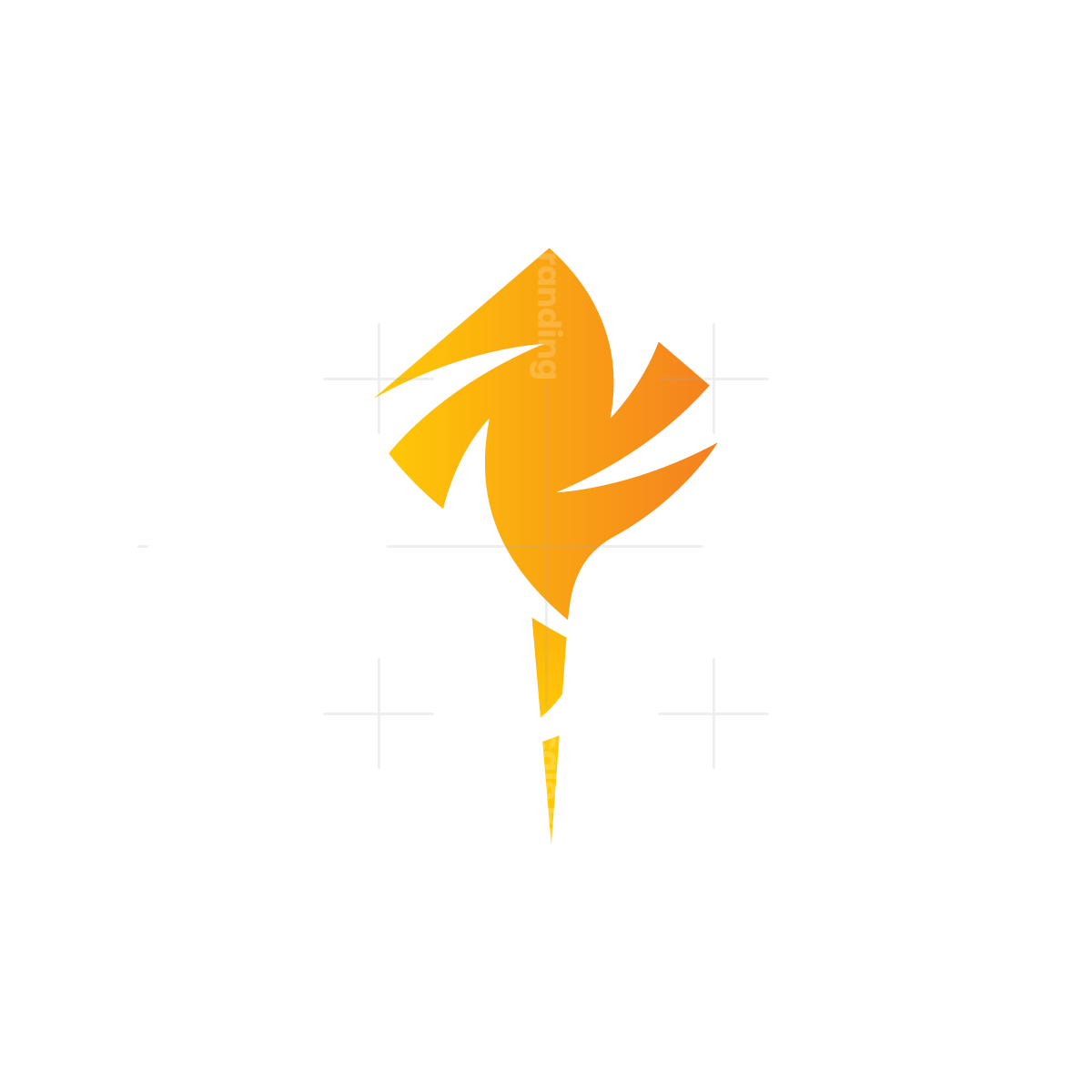 Orange Stingray Logo Stylized Stingray Logo | Scalebranding