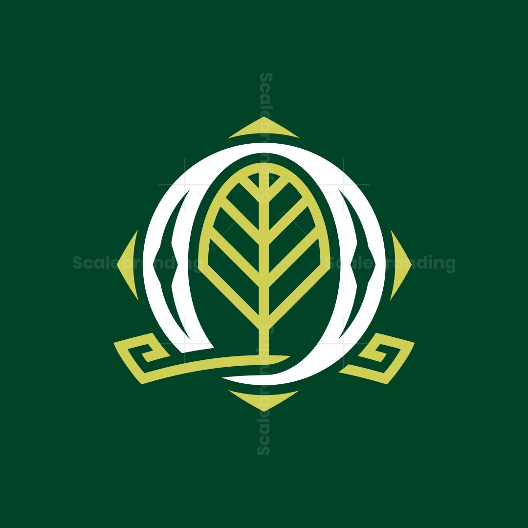 Ornamental Modern O tree Logo | Scalebranding
