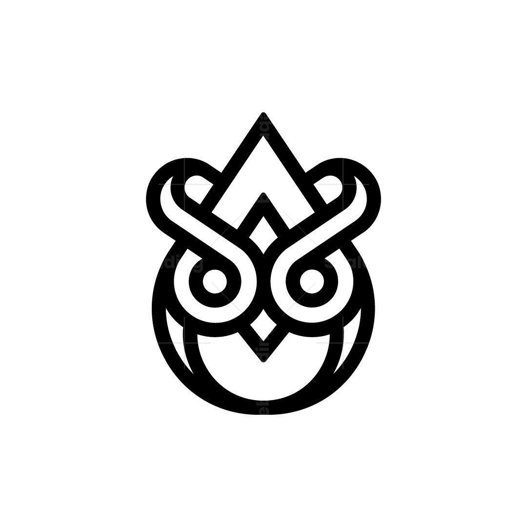 Owl Face Drop Logo | Scalebranding