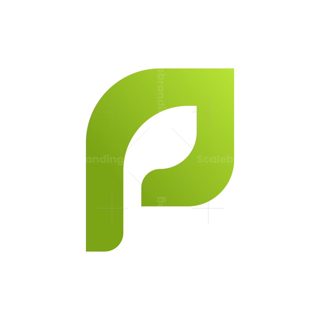 P Green Plant Logo | Scalebranding