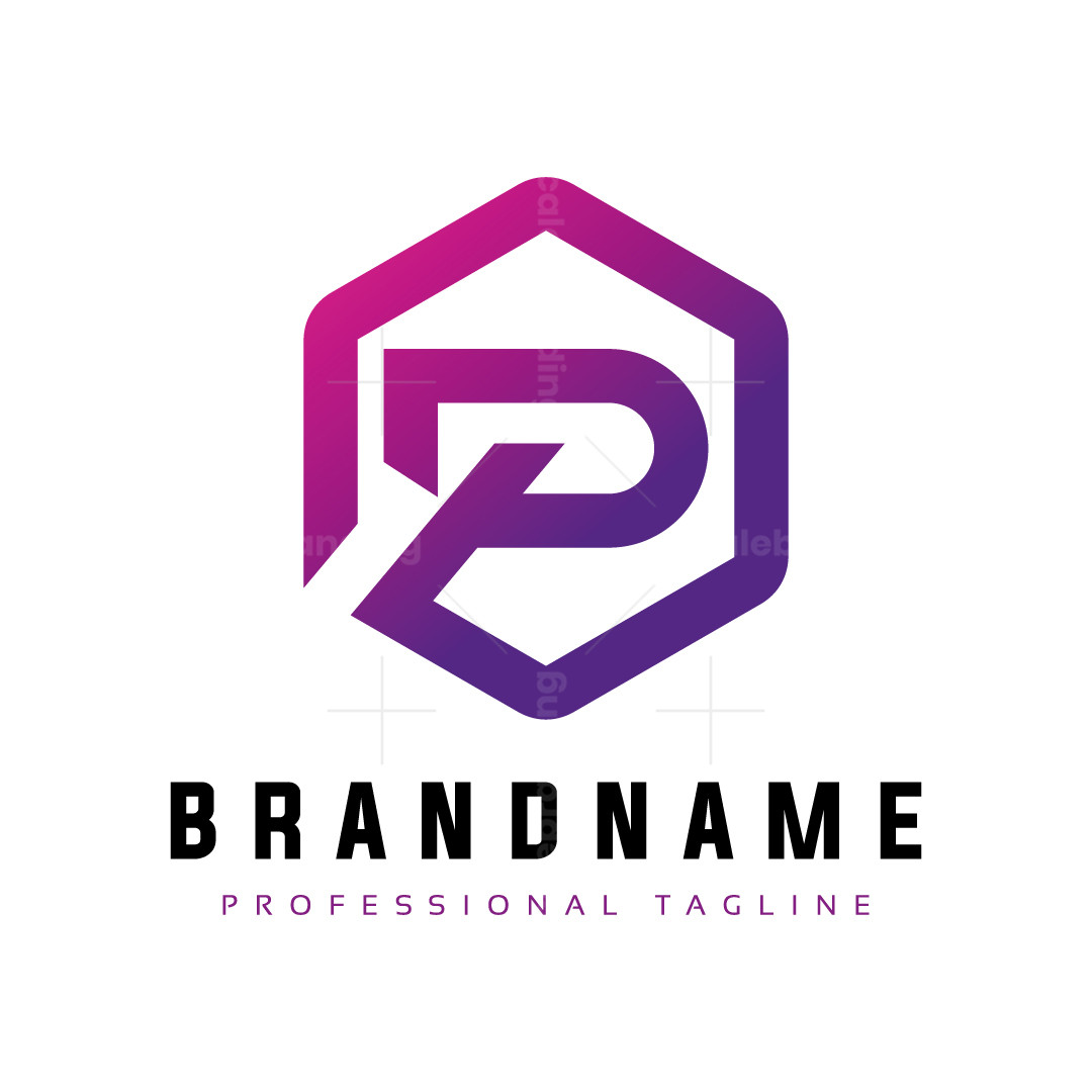 P Letter Hexagon Logo | Scalebranding