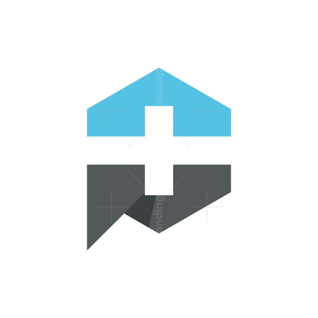 P Letter Plus Logo | Scalebranding