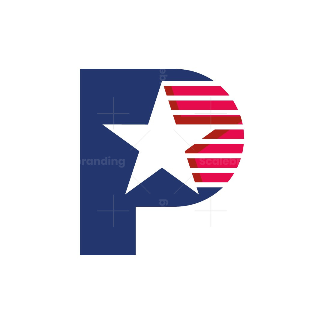 P Letter Star Logo | Scalebranding