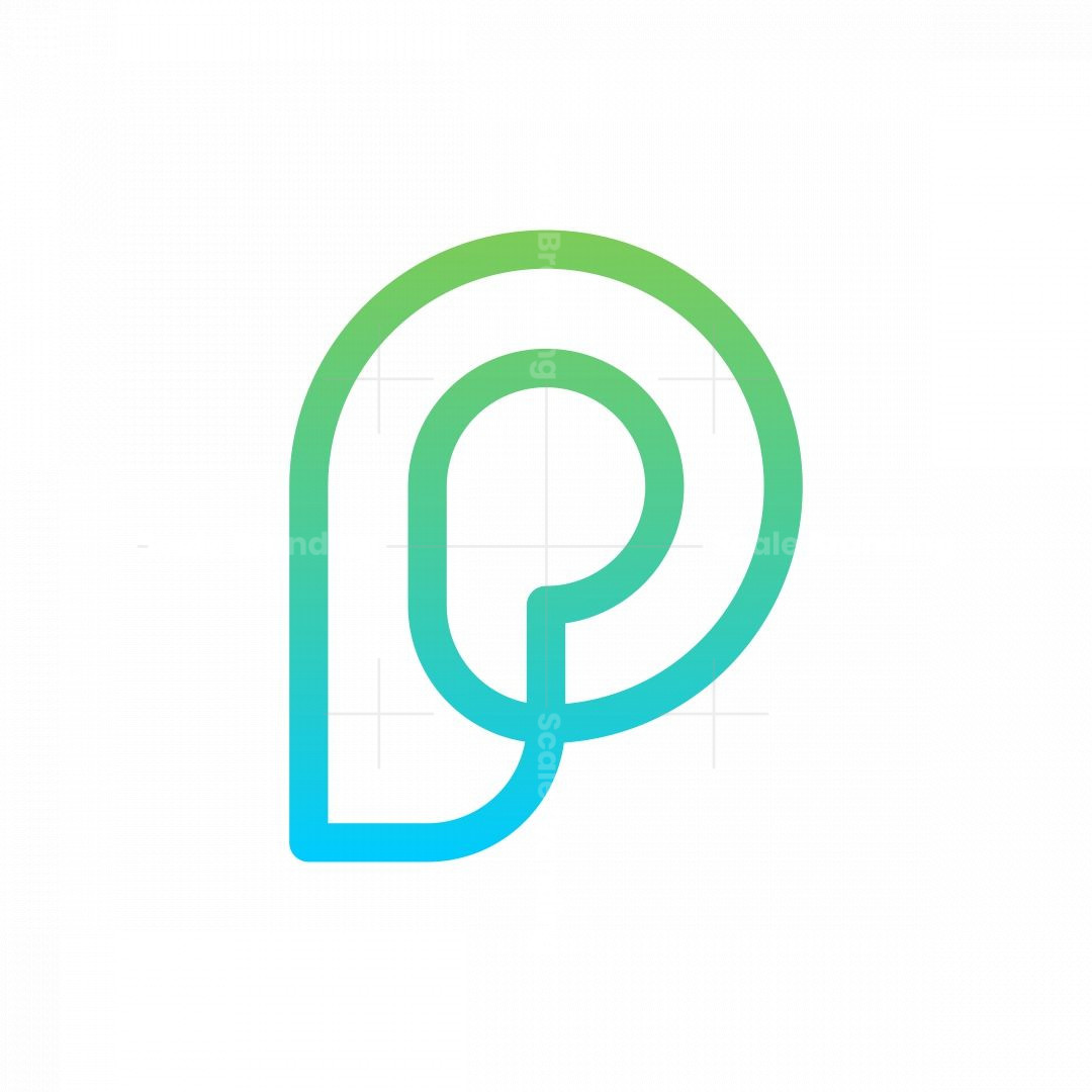 P Monoline Logo | Scalebranding