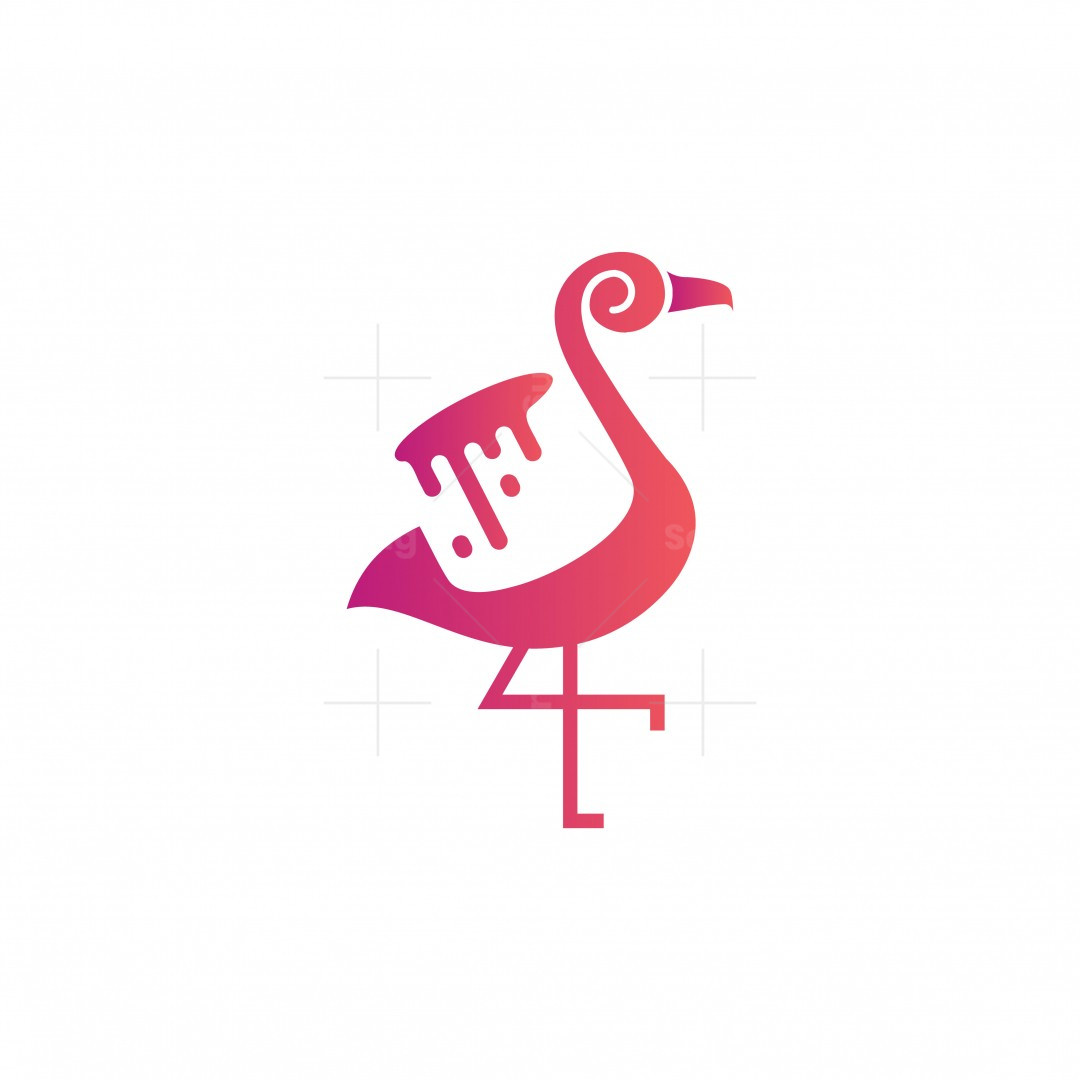 Paint Flamingo Logo | Scalebranding