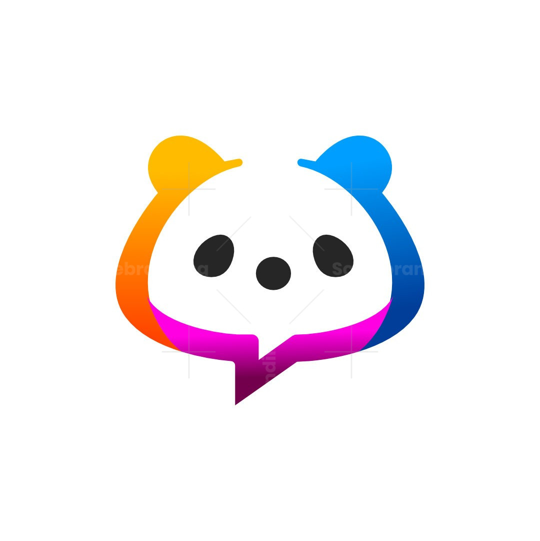 panda chat message logo | Scalebranding
