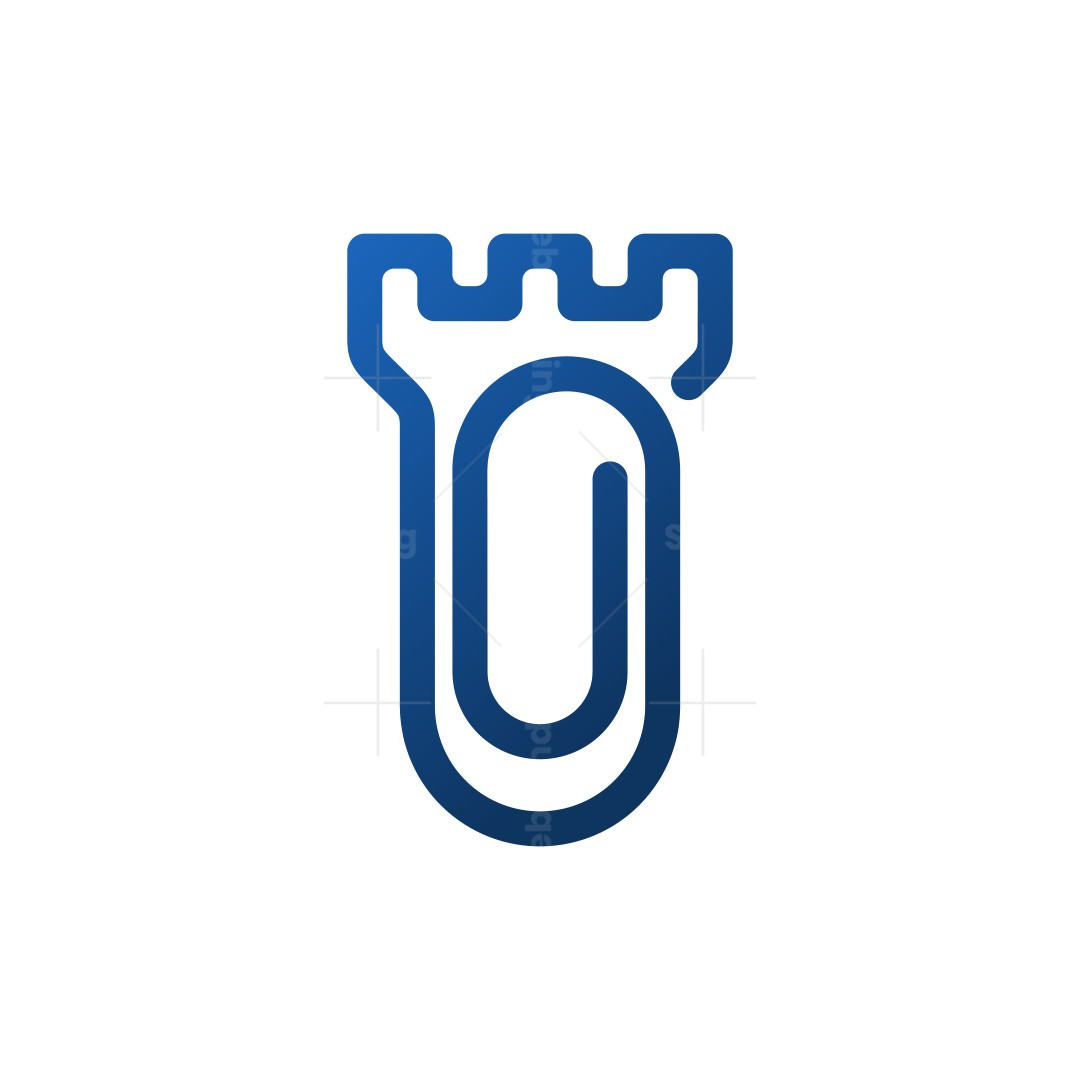 paper clip tower Secure documents Logo | Scalebranding