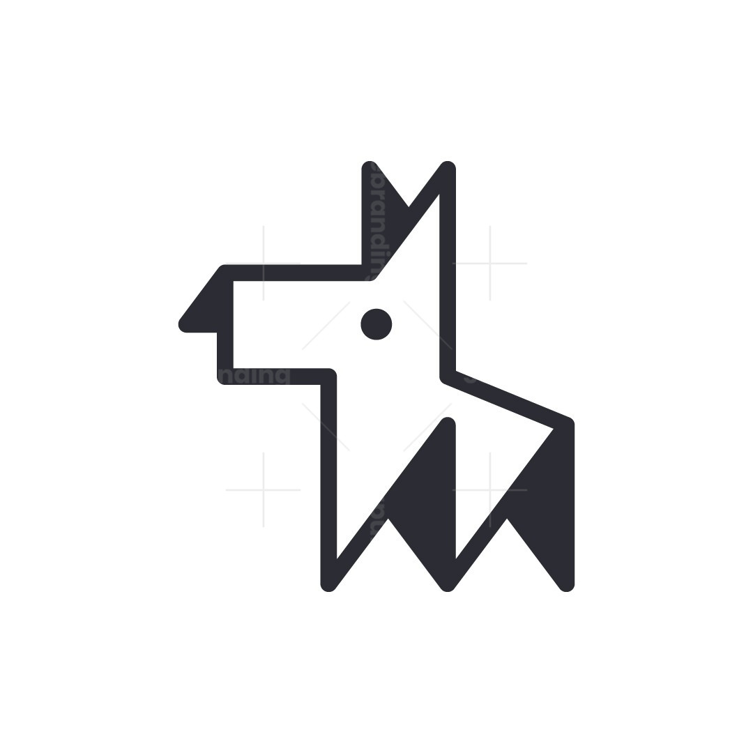 Paper Dog Letter M Logo | Scalebranding