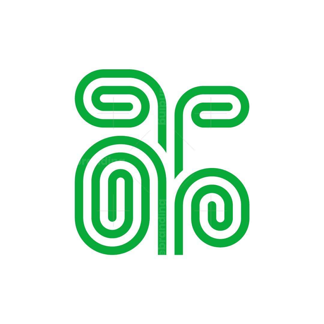 Minimalist Green Paperclip Tree Logo | Scalebranding