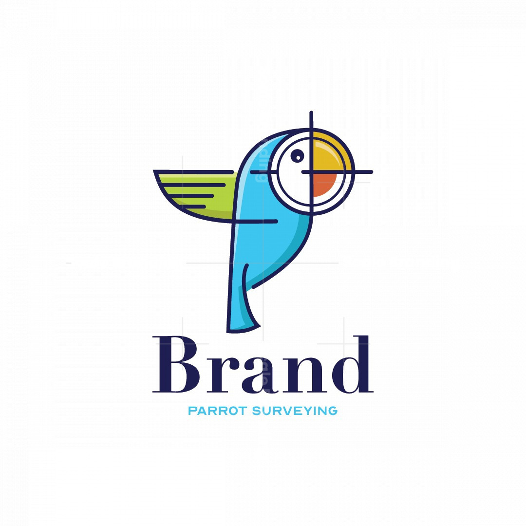 Parrot Surveying Symbol Logo | Scalebranding