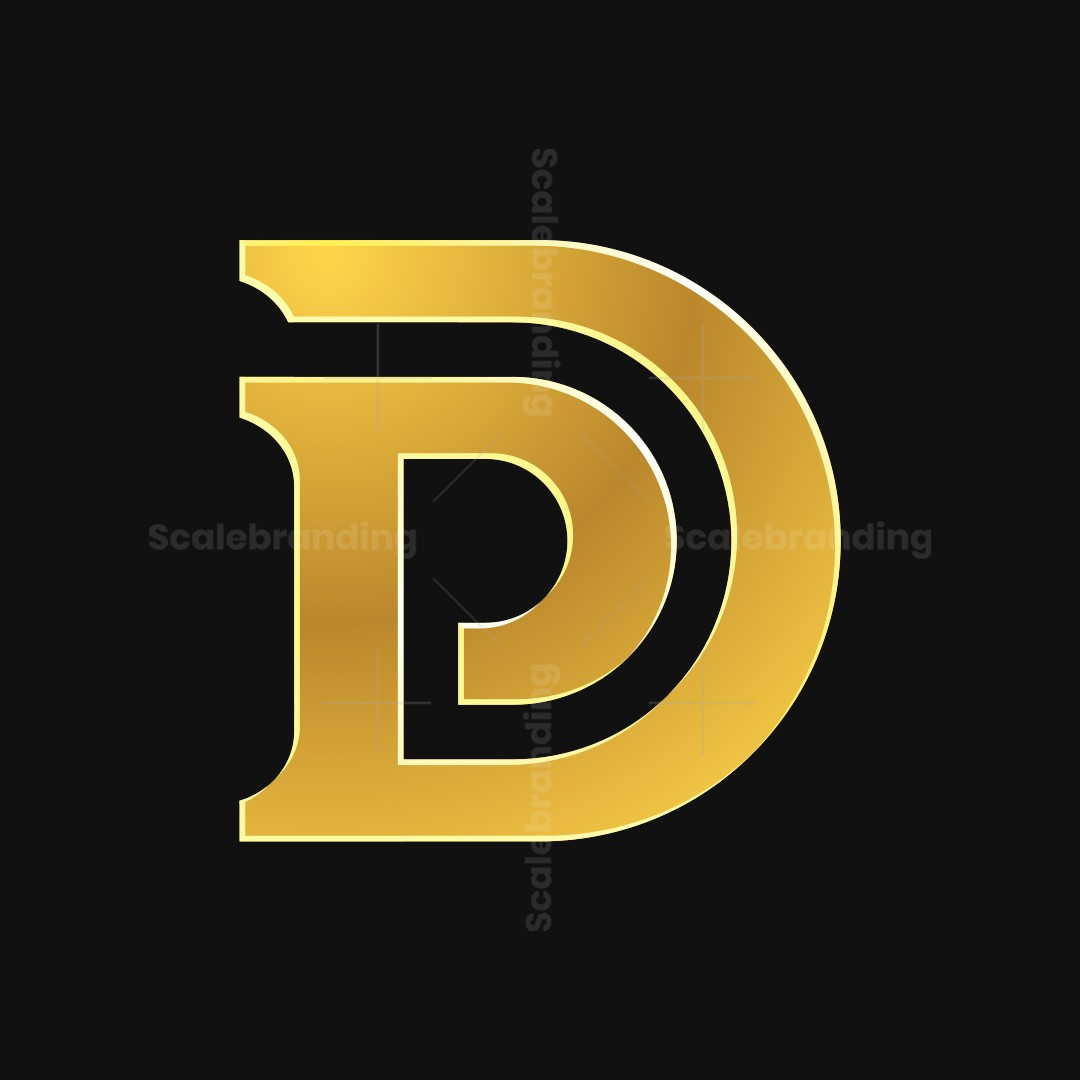 PD DP golden letter mark Logo | Scalebranding