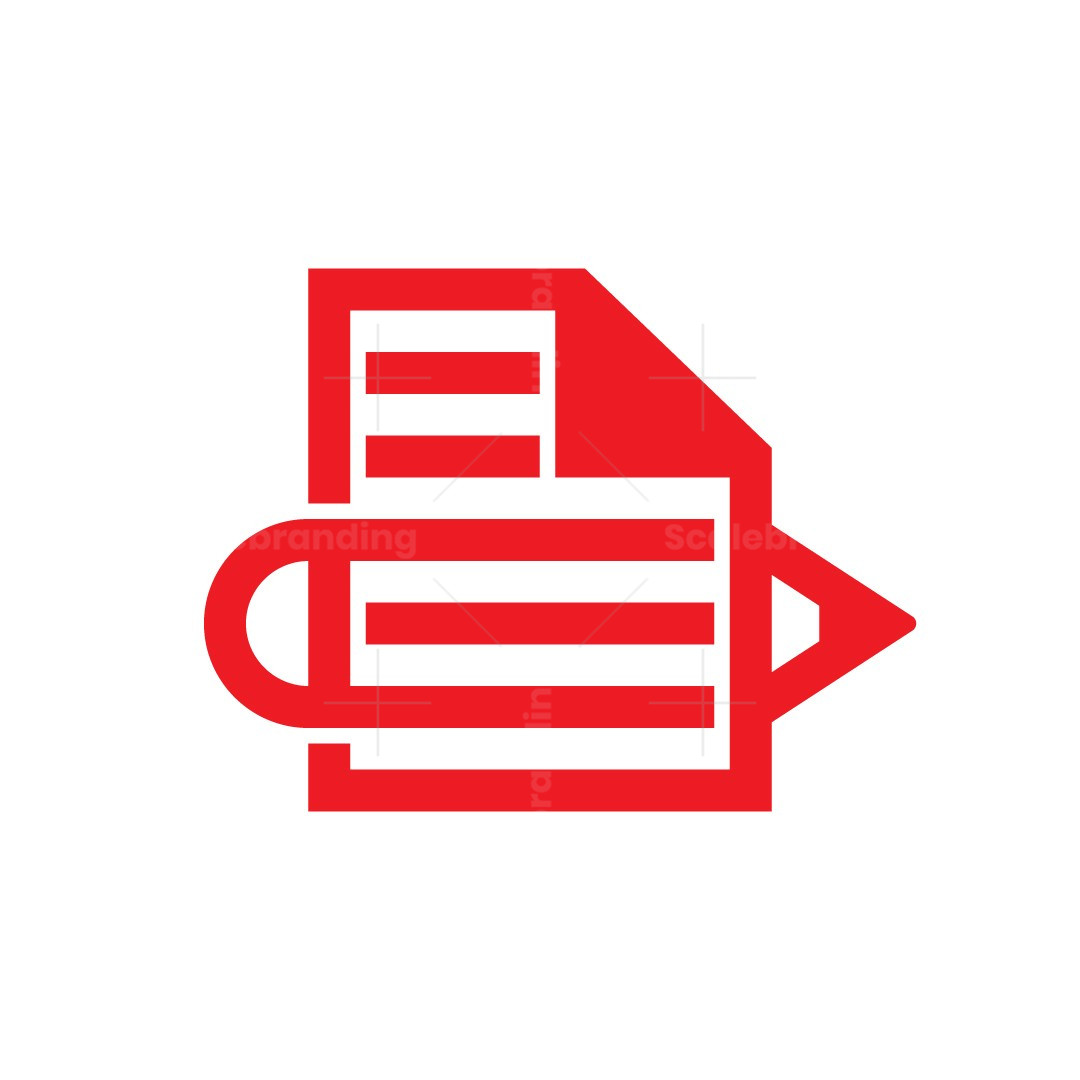 Pencil Document Logo | Scalebranding