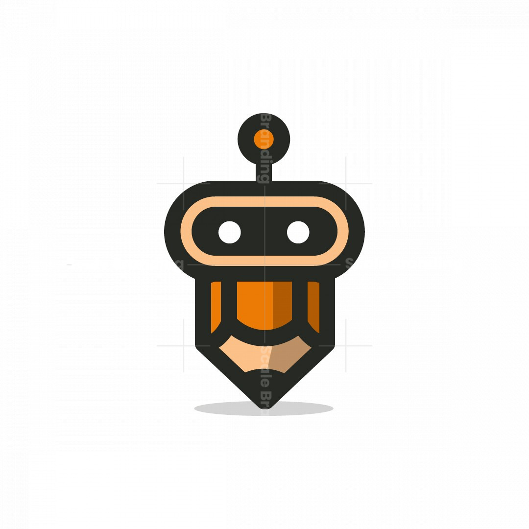 Pencil Robot Logo | Scalebranding