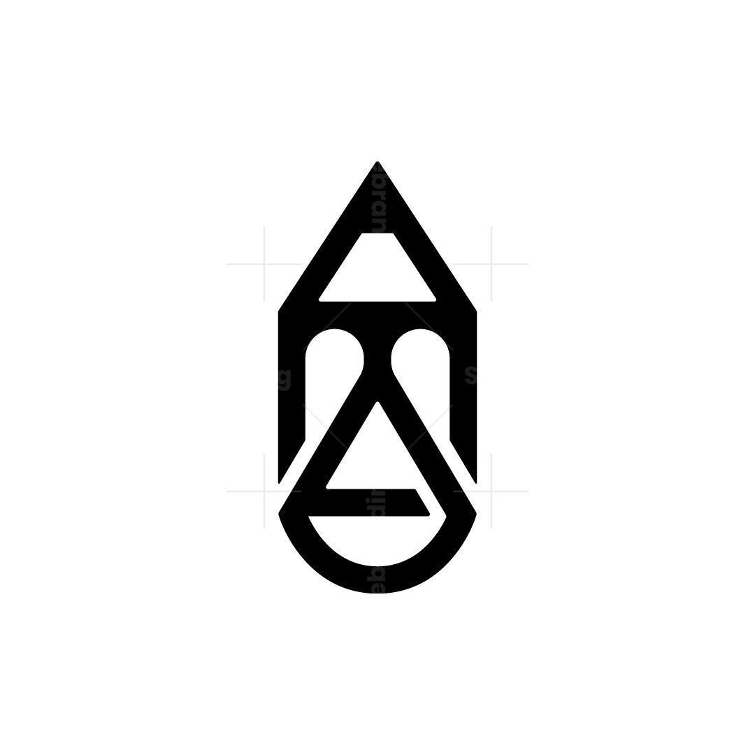 Pencil Scale Law Logo | Scalebranding