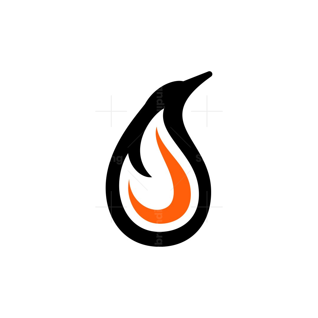 Penguin fire Logo | Scalebranding