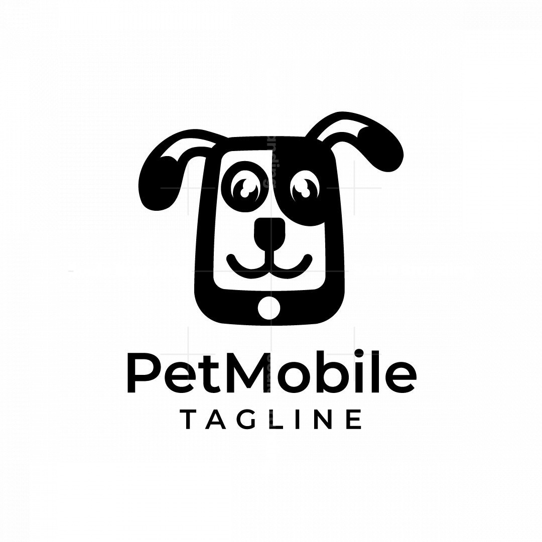 Pet Mobile Mascot Media Logo | Scalebranding