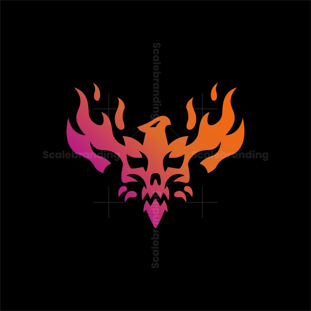 Phoenix and Skull Logo | Scalebranding