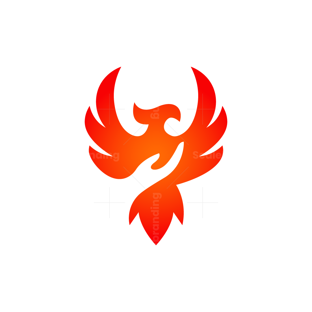 Phoenix Bird Giving Hand Logo | Scalebranding