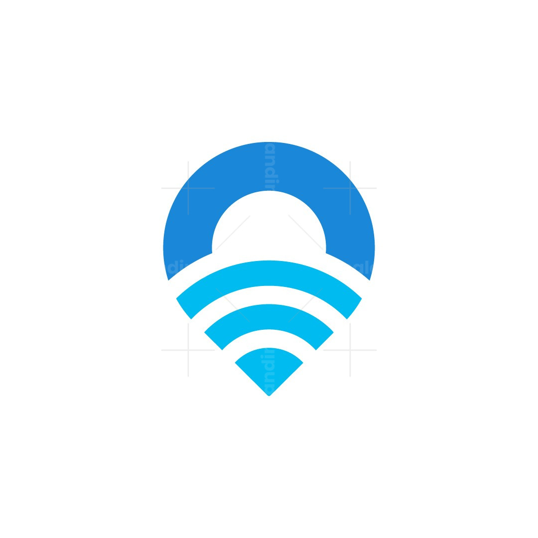 Pin Map Wifi Logo | Scalebranding