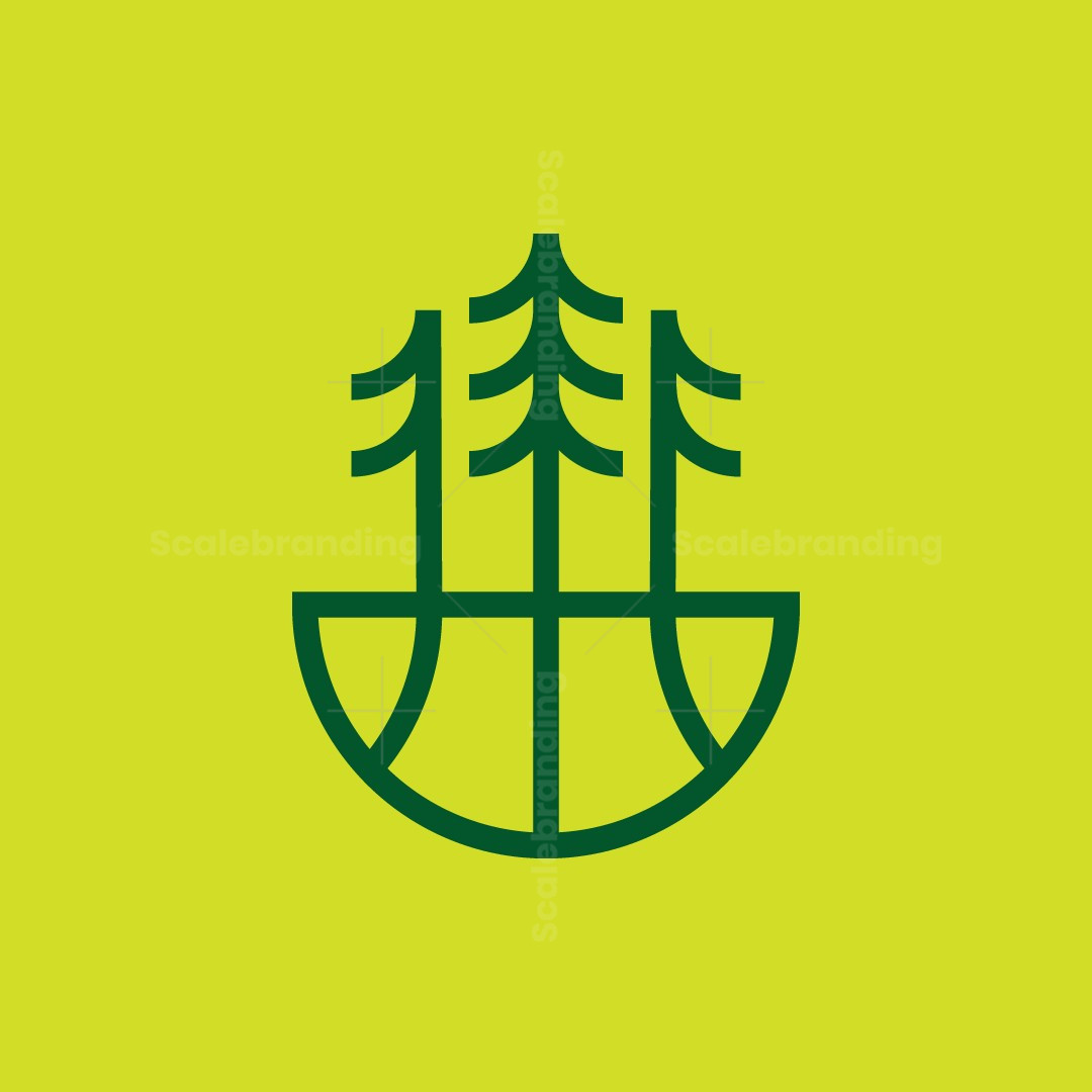 Pine Basketball Logo | Scalebranding