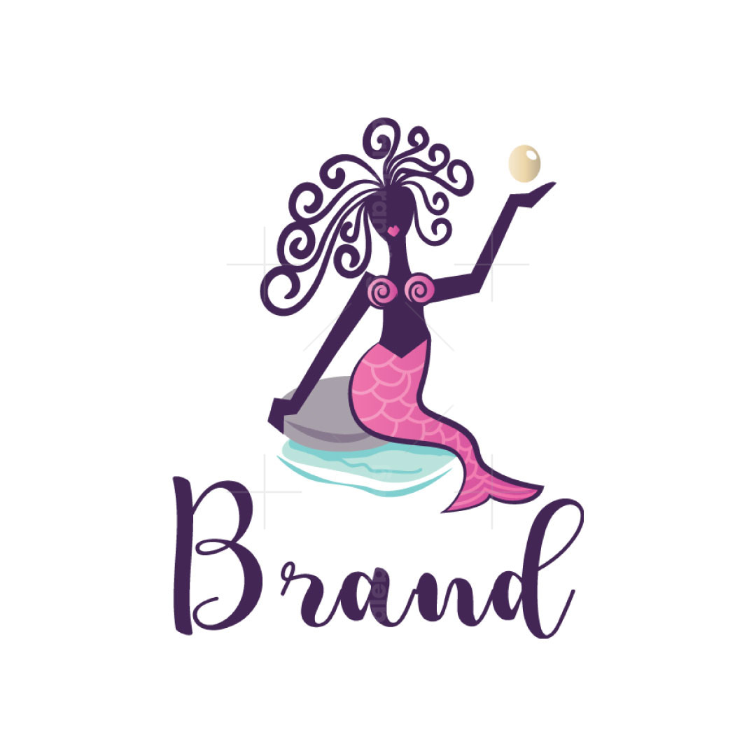 Pink Mermaid Logo | Scalebranding