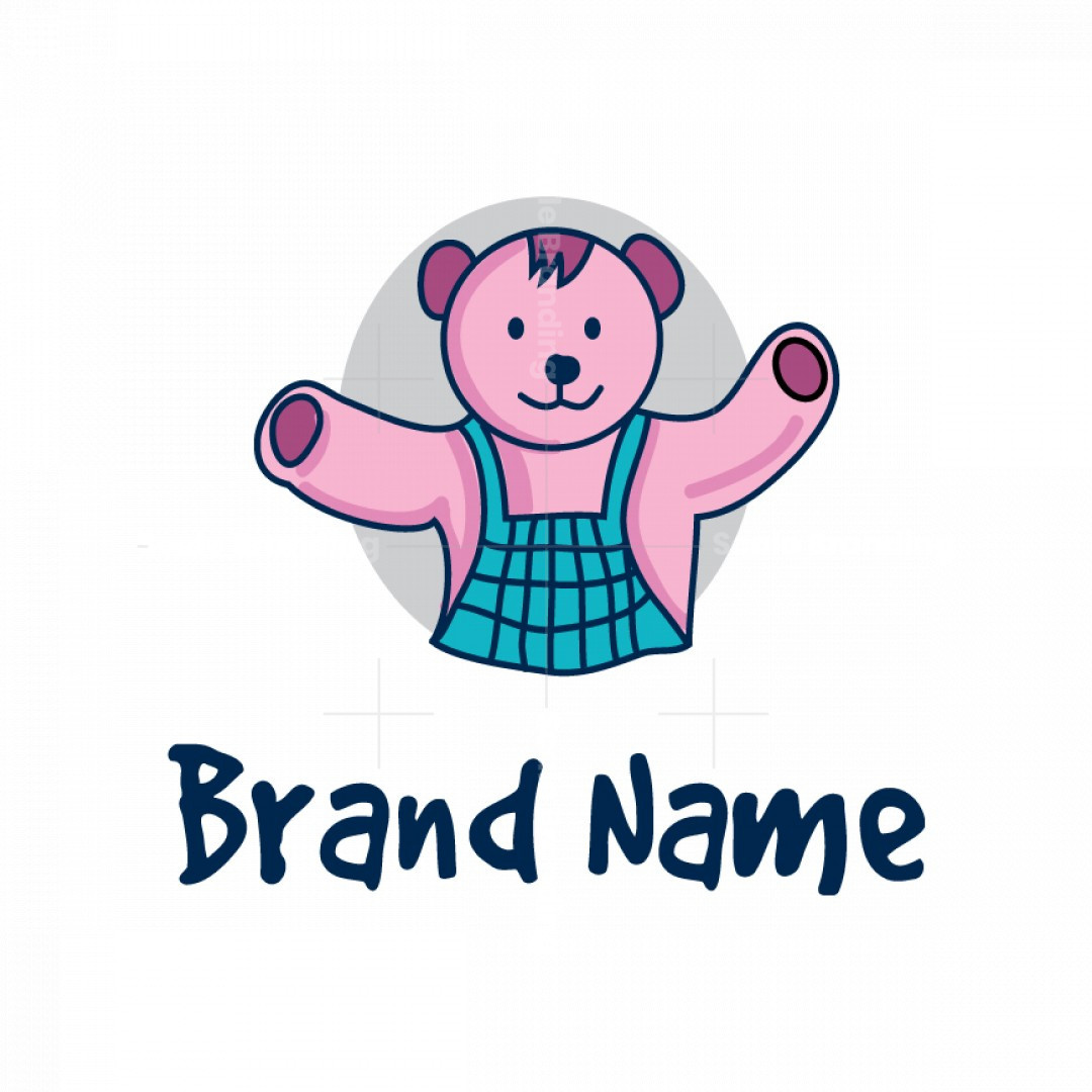 Pink Teddy Bear Logo | Scalebranding