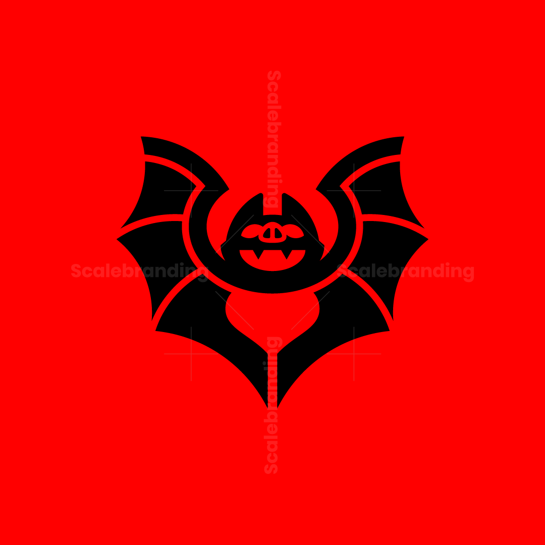 Simple mascot grunge playful fun bat logo | Scalebranding