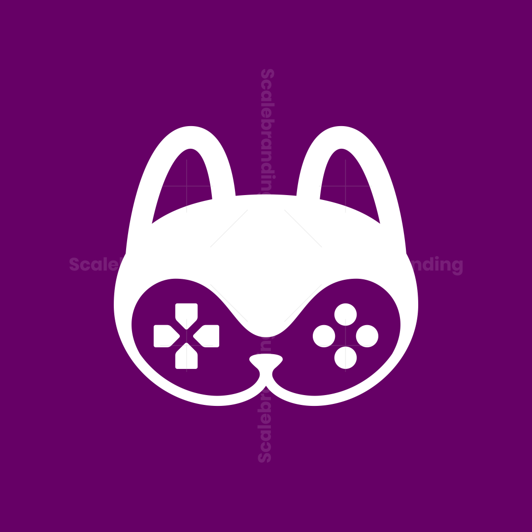 Modern Iconic Playful Cat Gamer Logo | Scalebranding