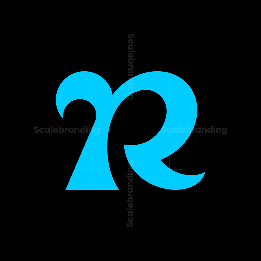 Elegant Playful R Letter logo | Scalebranding
