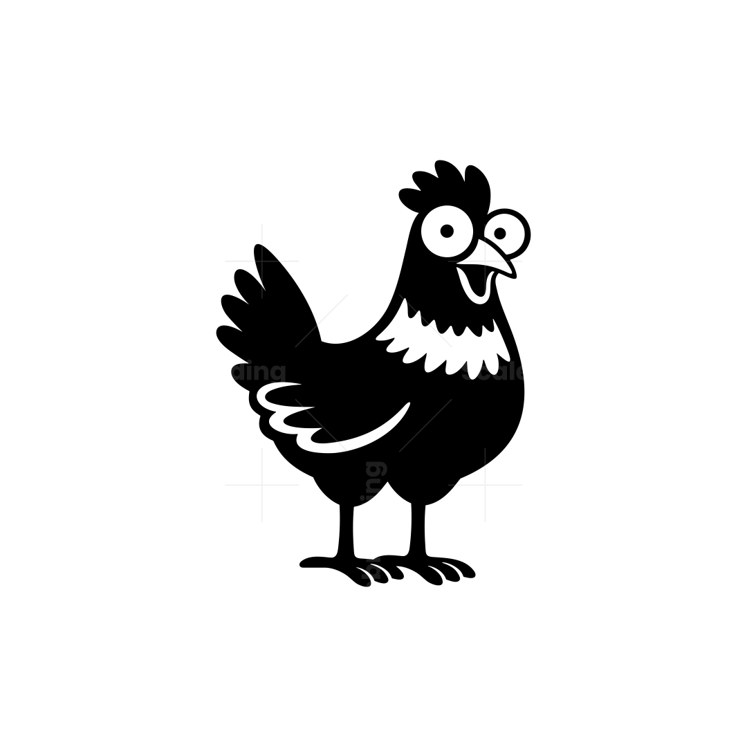 Playful Goofy Rooster Logo Design | Scalebranding