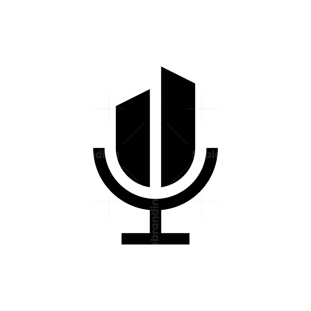 Podcast Studio City Building Logo | Scalebranding