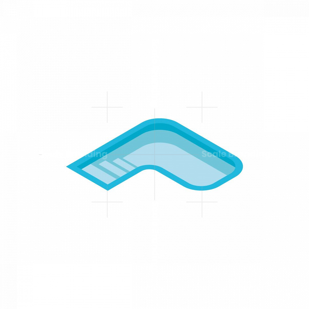 Pool P Letter Logo | Scalebranding