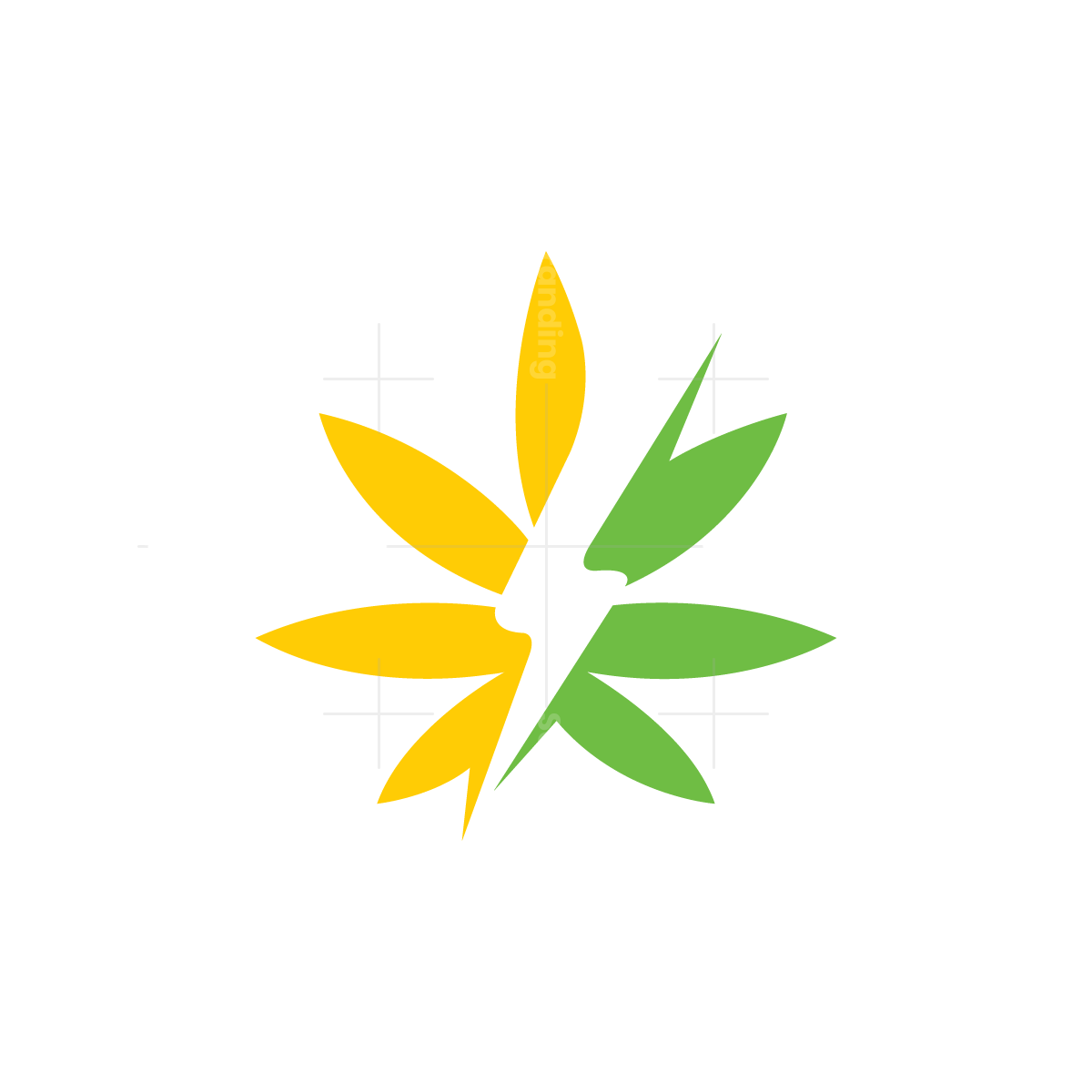 Power Cannabis Logo Energy Hemp Logo | Scalebranding
