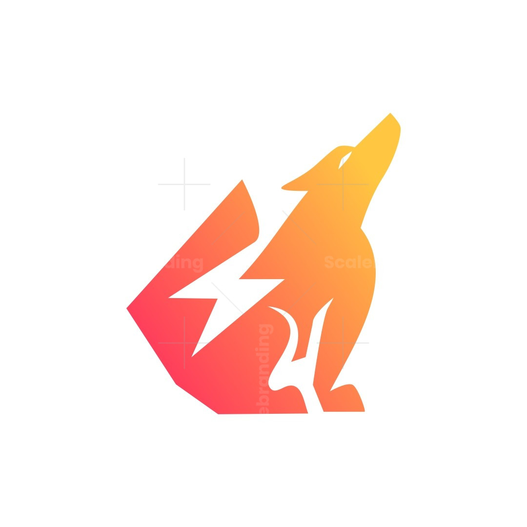 Power Wolf Logo Lightning Wolf Logo | Scalebranding