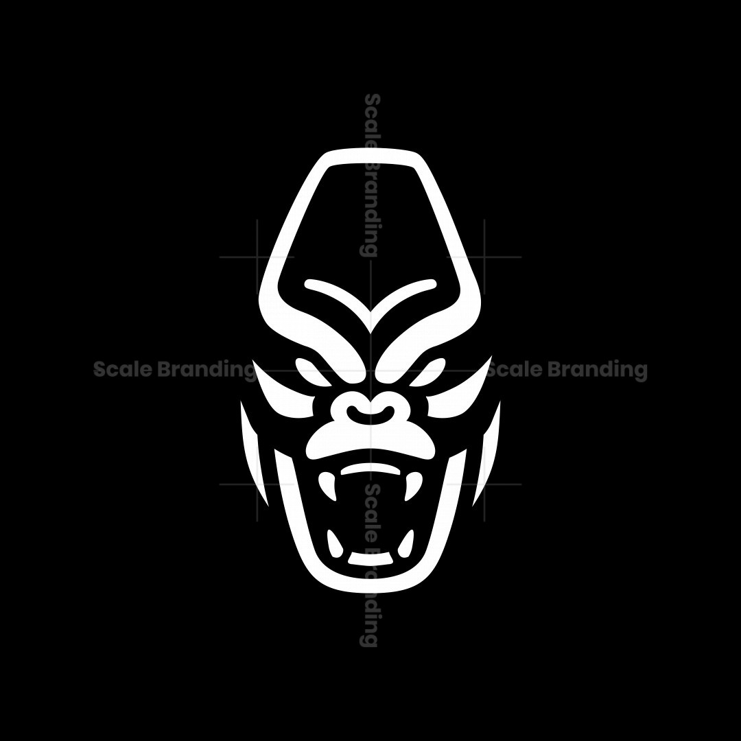 Powerful Angry Gorilla Logo | Scalebranding