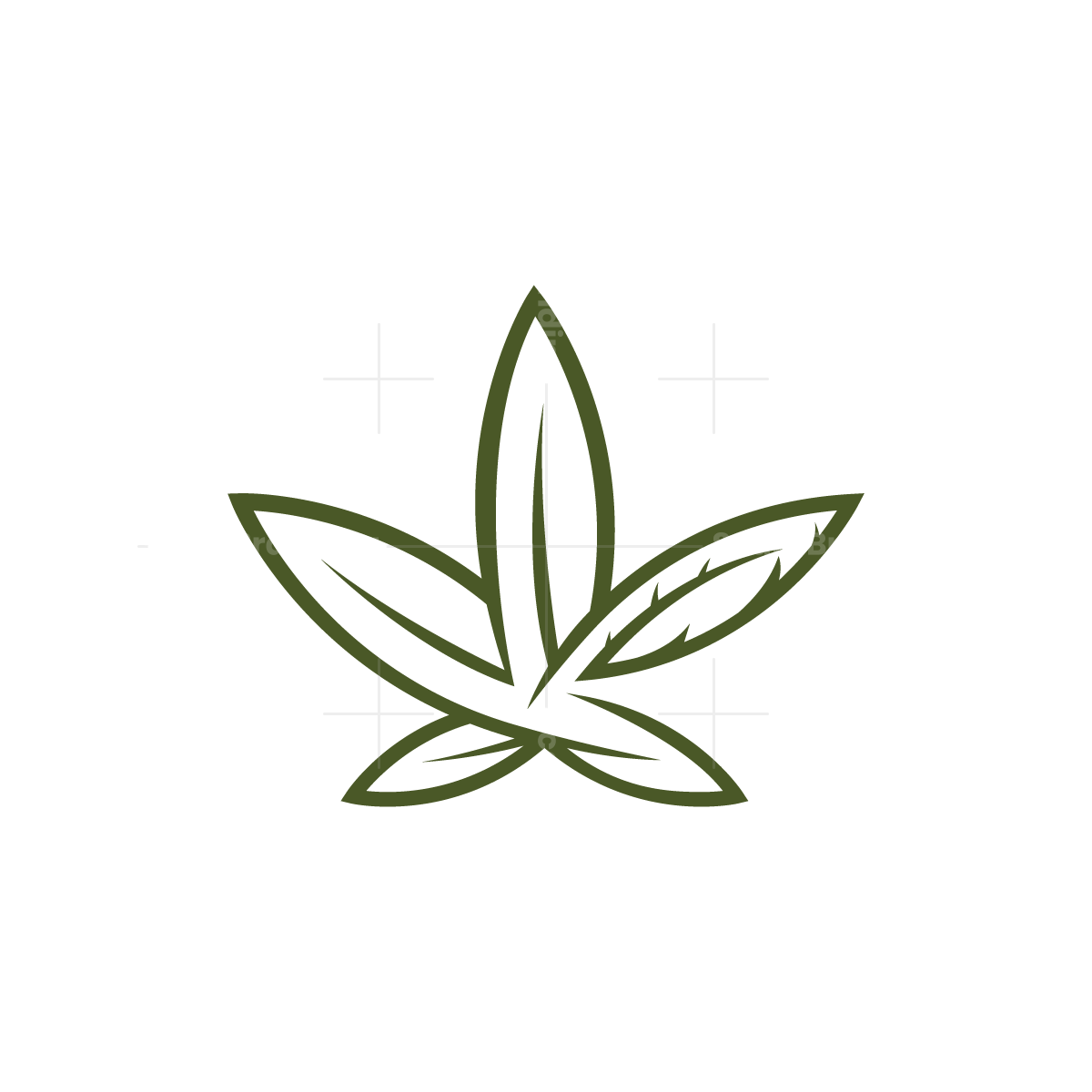 Prescription Cannabis Logo Feather Cannabis Logo Hemp Logo | Scalebranding