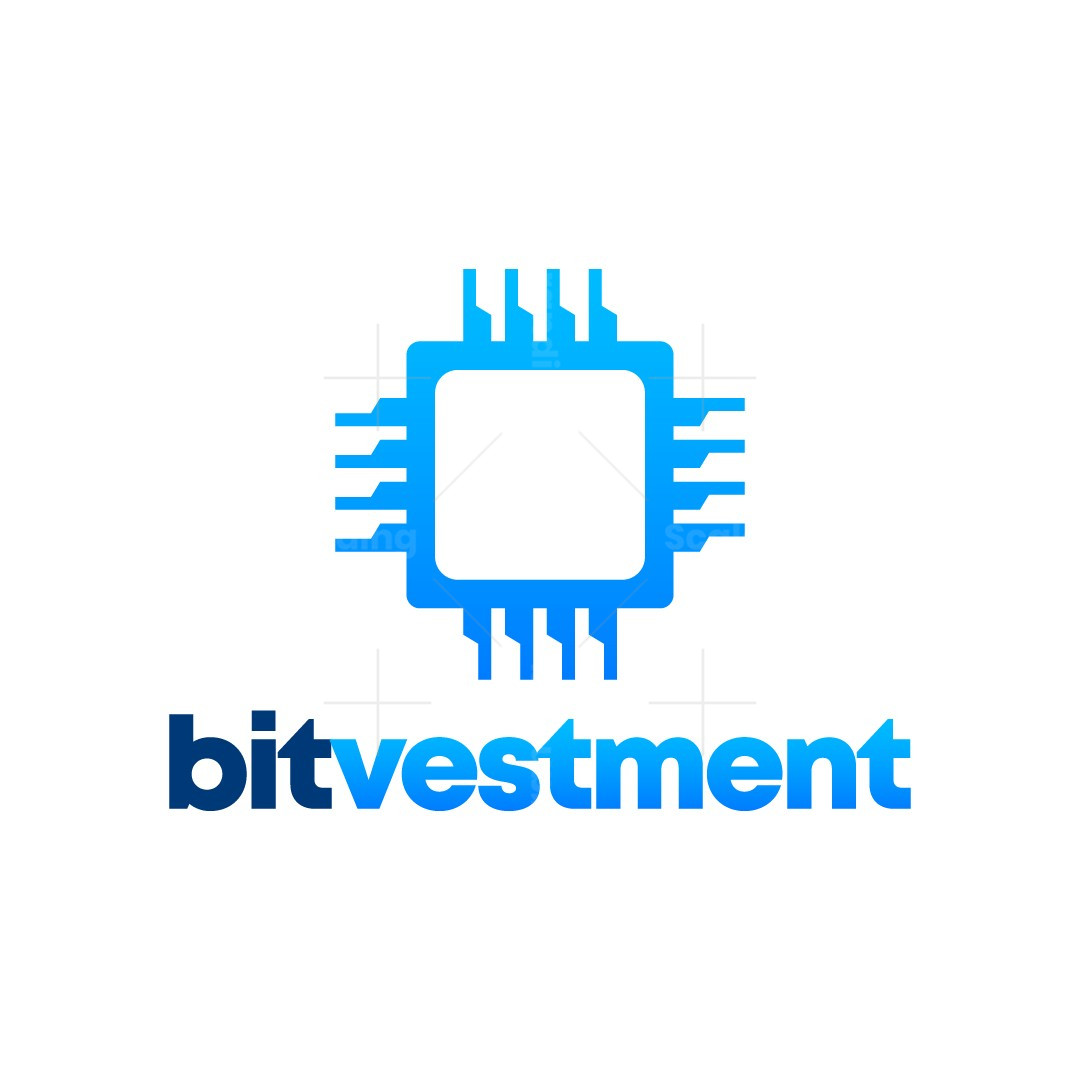 Processor Chip Abstract Logo Design - Bitvestment | Scalebranding