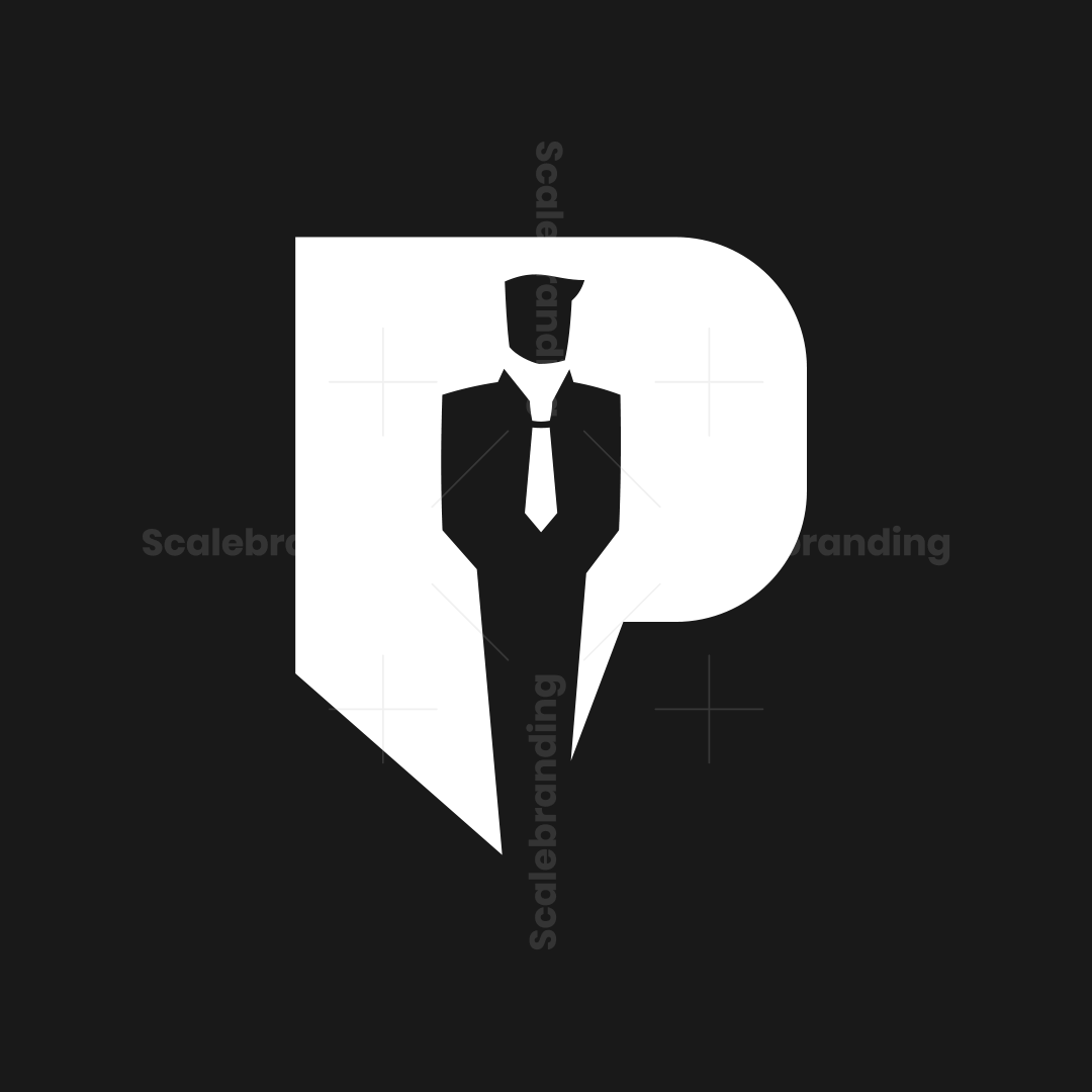 Professional P Blue Letter Business Logo | Scalebranding