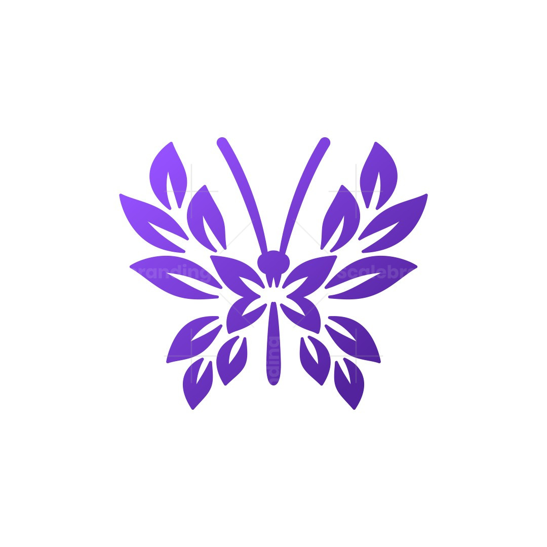 Purple Butterfly Offices Logo | Scalebranding