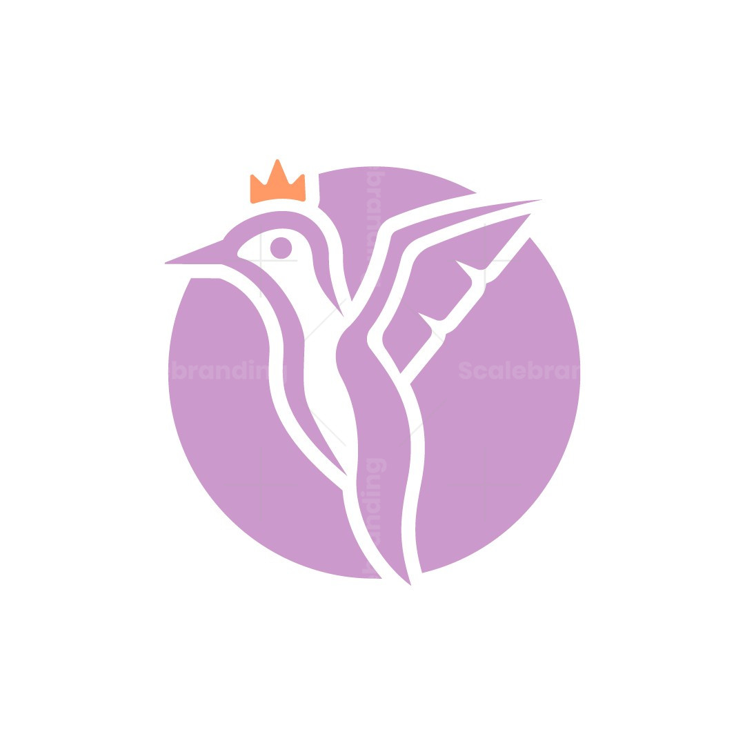 Purple Hummingbird Logo | Scalebranding