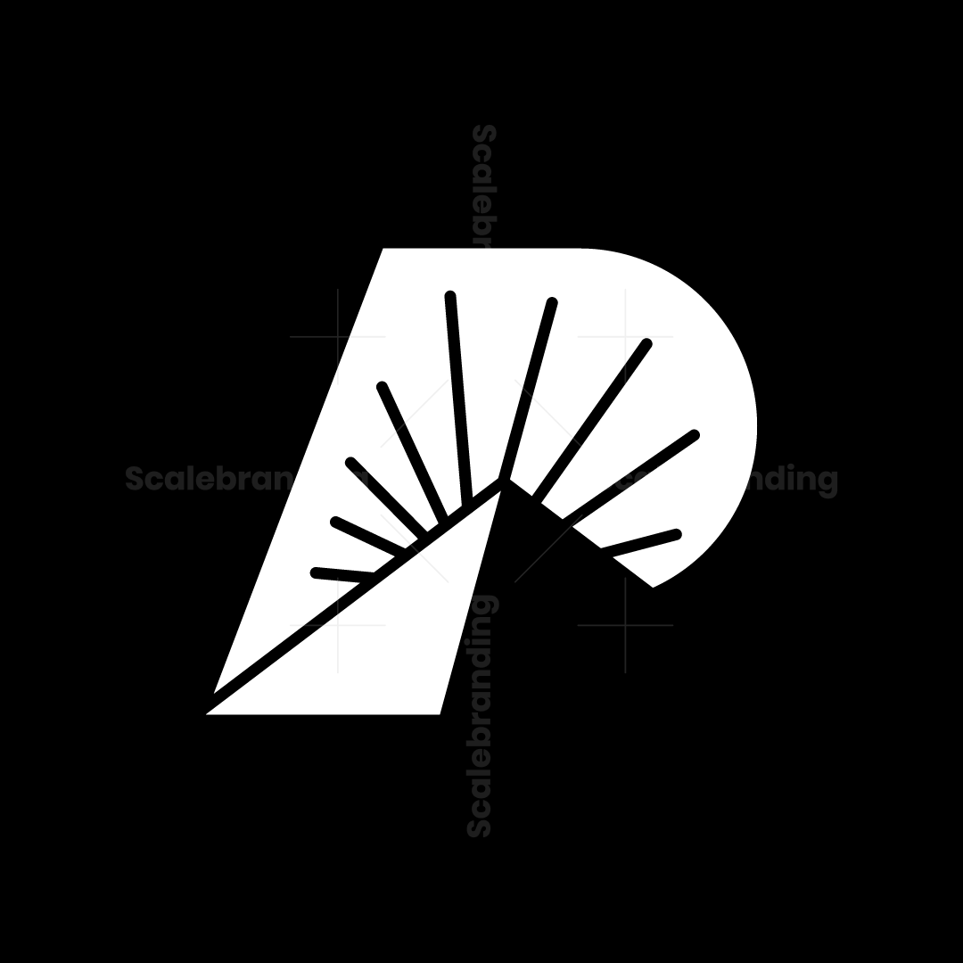 Pyramid and Letter P Logo | Scalebranding