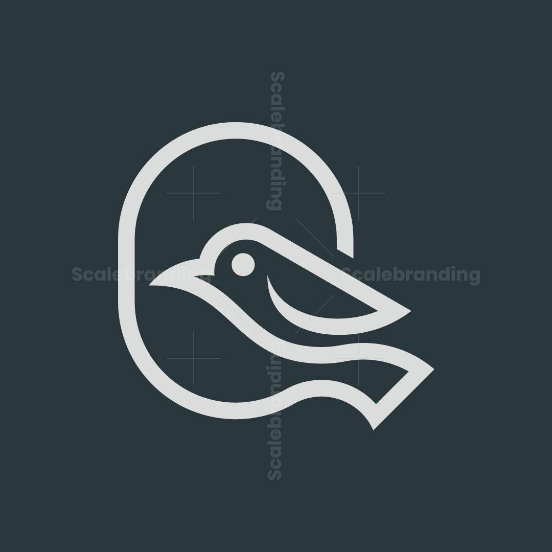Q Bird Letter Mark Logo | Scalebranding