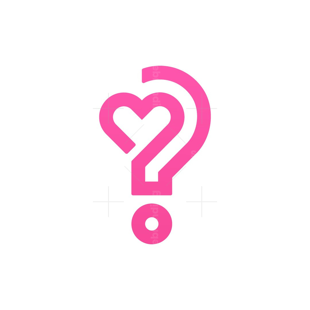 Question heart logo | Scalebranding