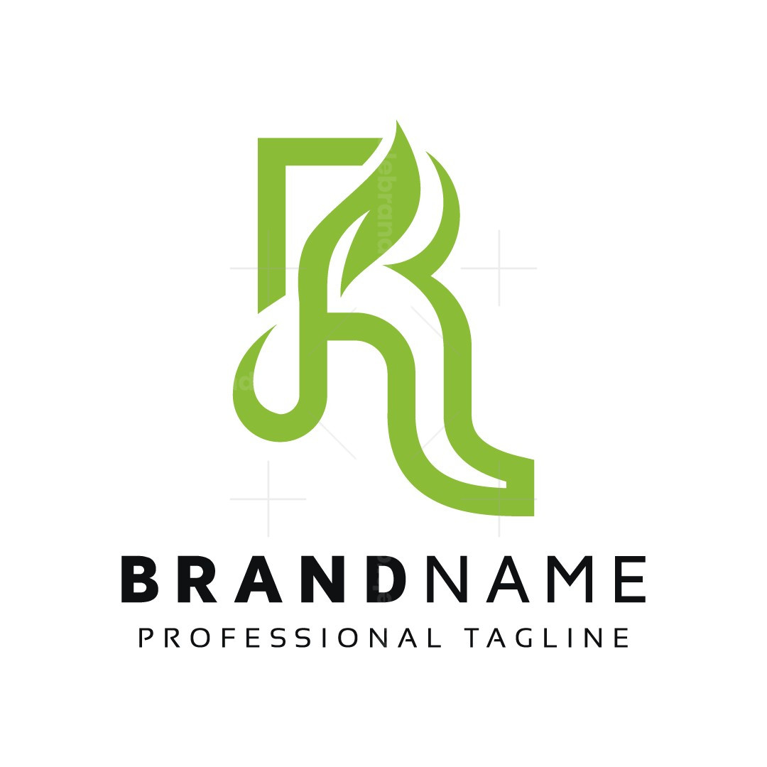 R Leaf Plant Logo | Scalebranding