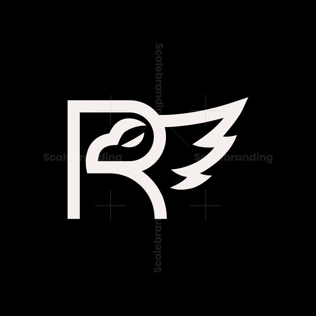 R Letter Eagle Logo | Scalebranding