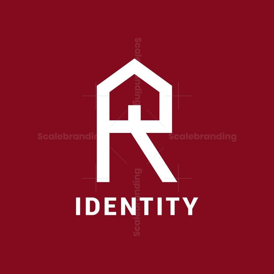 Premium R Letter House Logo | Scalebranding