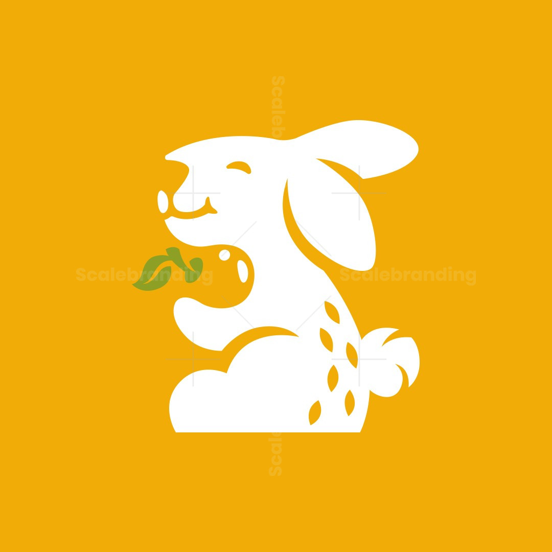 Rabbit And Apple Logo | Scalebranding