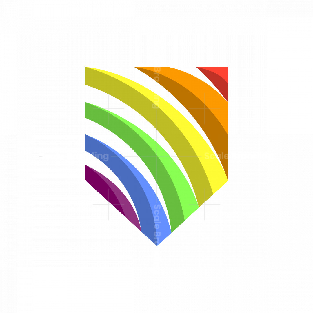 Rainbow Shield Logo | Scalebranding